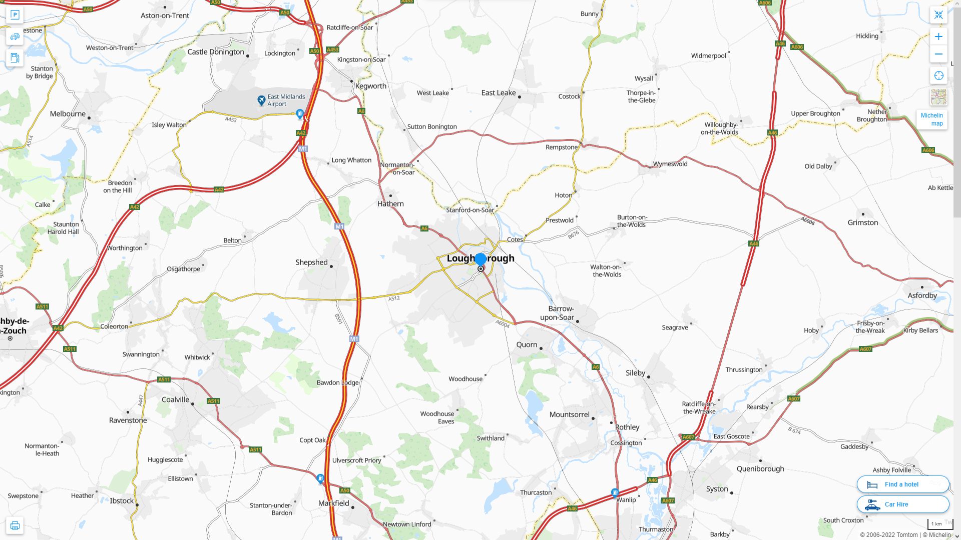 Loughborough Map Loughborough Map